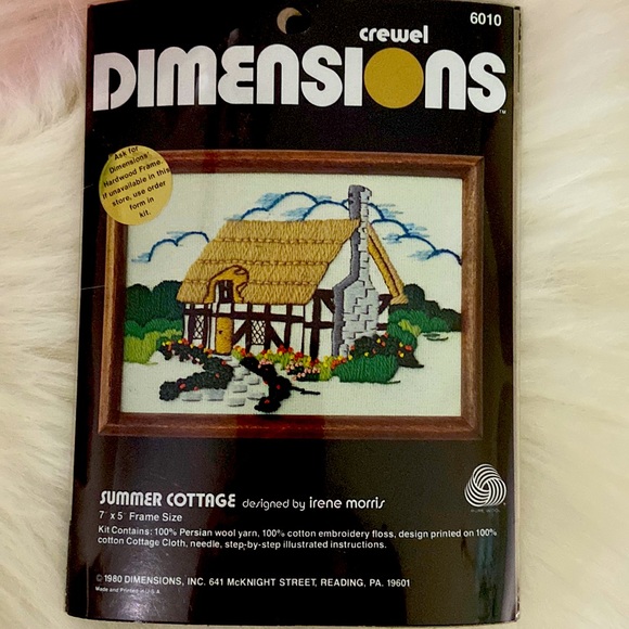crewel dimensions | Art | Crewel Dimensions Summer Cottage Style 60 ...